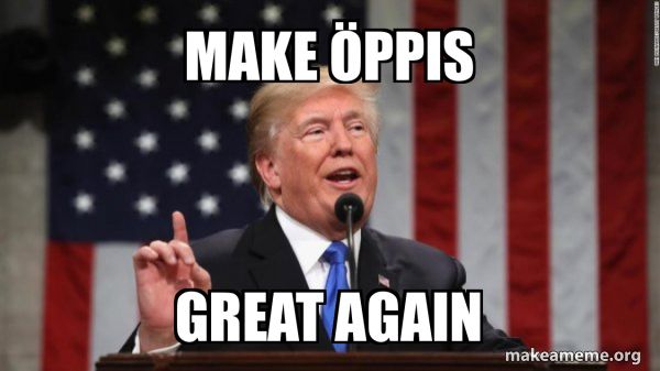 Make öppis Great again - Donald Trump Meme Generator
