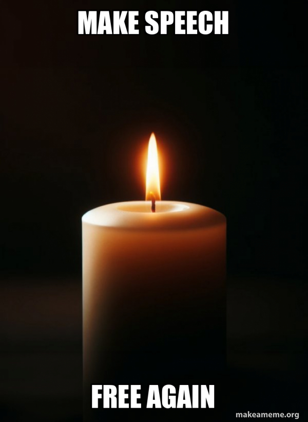 make speech free again - Simple Meme Generator