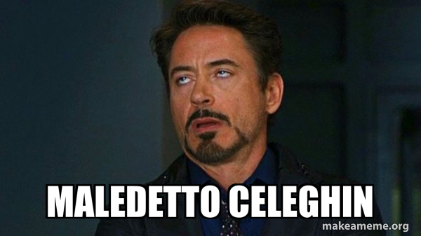 MALEDETTO CELEGHIN - Tony Stark Eye Roll Meme Generator