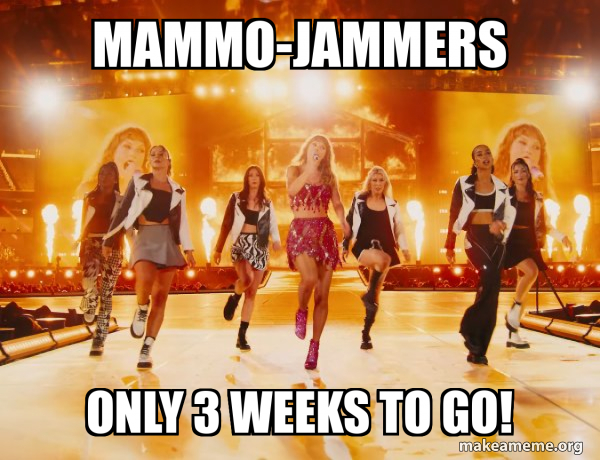 Mammo-Jammers Only 3 weeks to go! - Swifties Taylor Swift Meme Generator