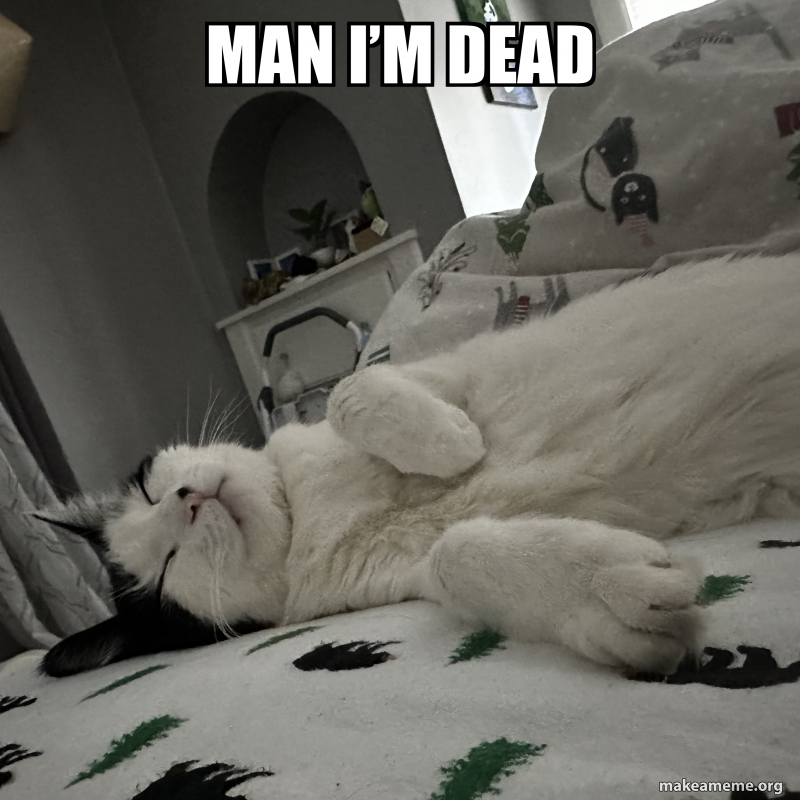 man I’M Dead Meme Generator