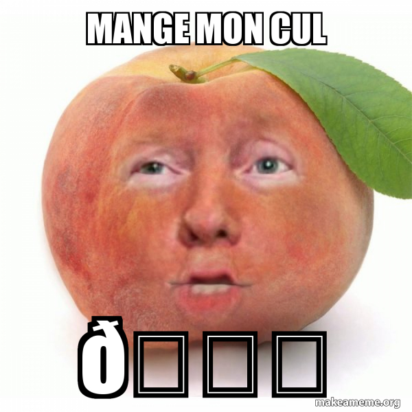 Mange mon cul ðŸ˜‰ - Impeached Donald Trump Meme Generator