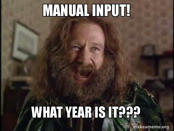 Manual input! What year is it??? - Robin Williams - What year is it ...