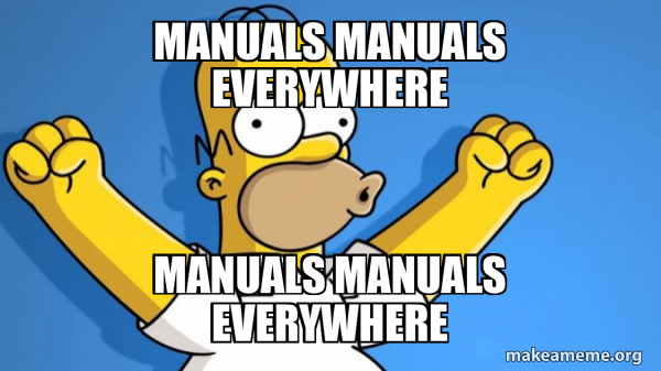 manuals manuals everywhere manuals manuals everywhere - Happy Homer ...
