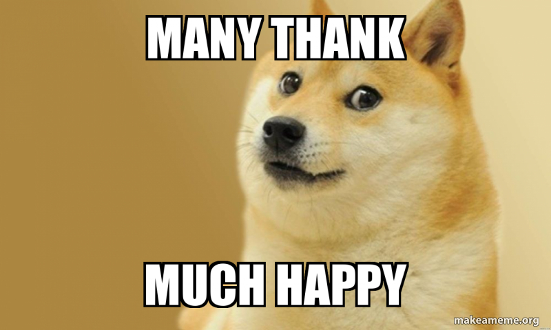 Many thank Much happy Meme Generator