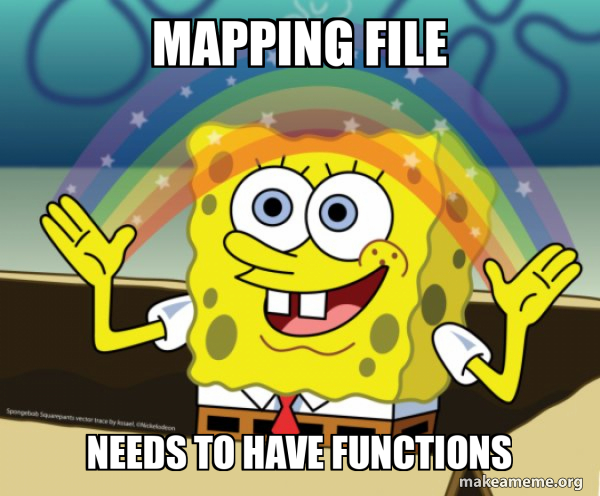 Mapping file needs to have functions - Rainbow SpongeBob Meme Generator