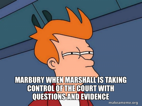 Marbury when Marshall is taking control of the court with questions and ...