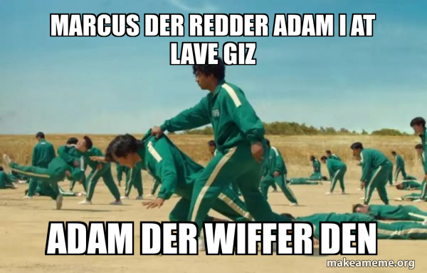 Marcus der redder adam i at lave giz Adam der wiffer den - Squid Game ...
