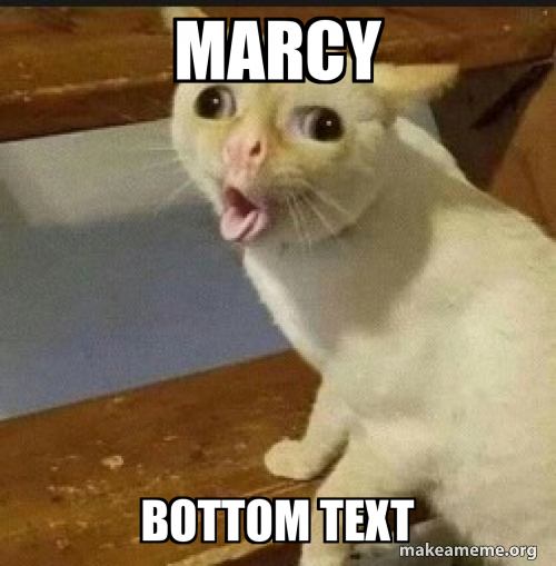 Marcy Bottom text Meme Generator