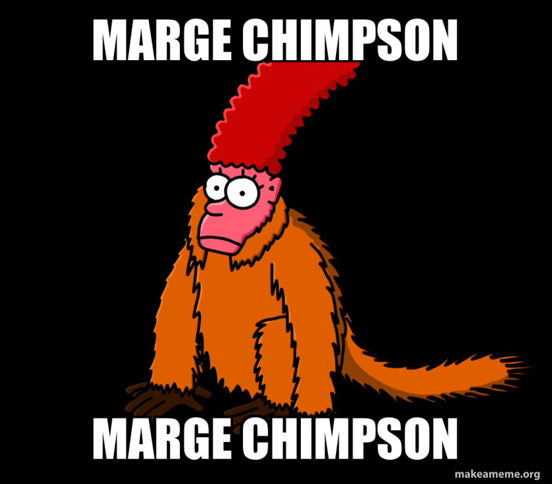 mARGE cHIMPSON mARGE cHIMPSON Meme Generator
