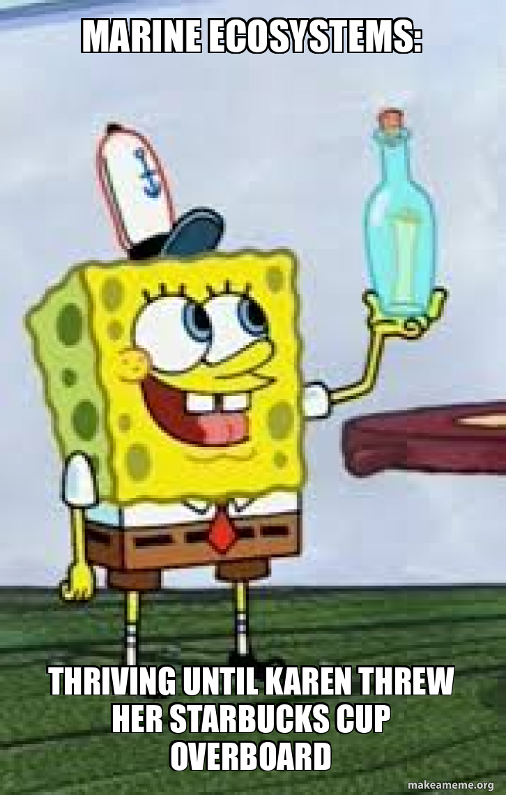 Marine ecosystems: Thriving until Karen threw her Starbucks cup ...