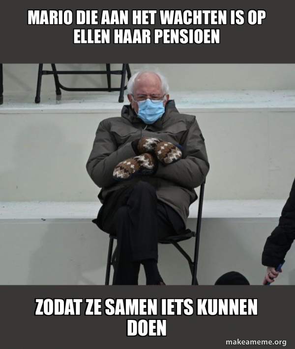 Mario die aan het wachten is op Ellen haar pensioen Zodat ze samen iets ...