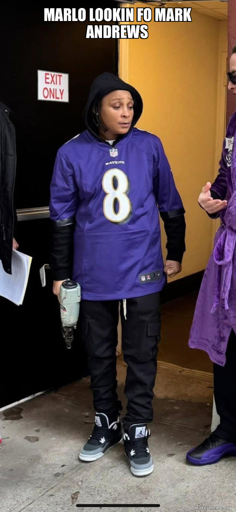 Marlo lookin fo mark andrews Meme Generator