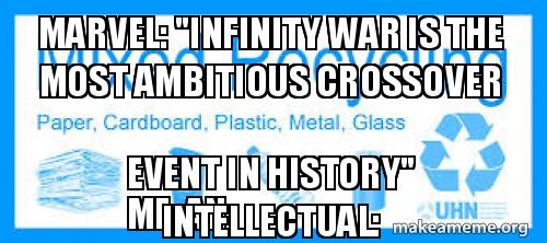 Marvel: "Infinity war is the most ambitious crossover event in history ...