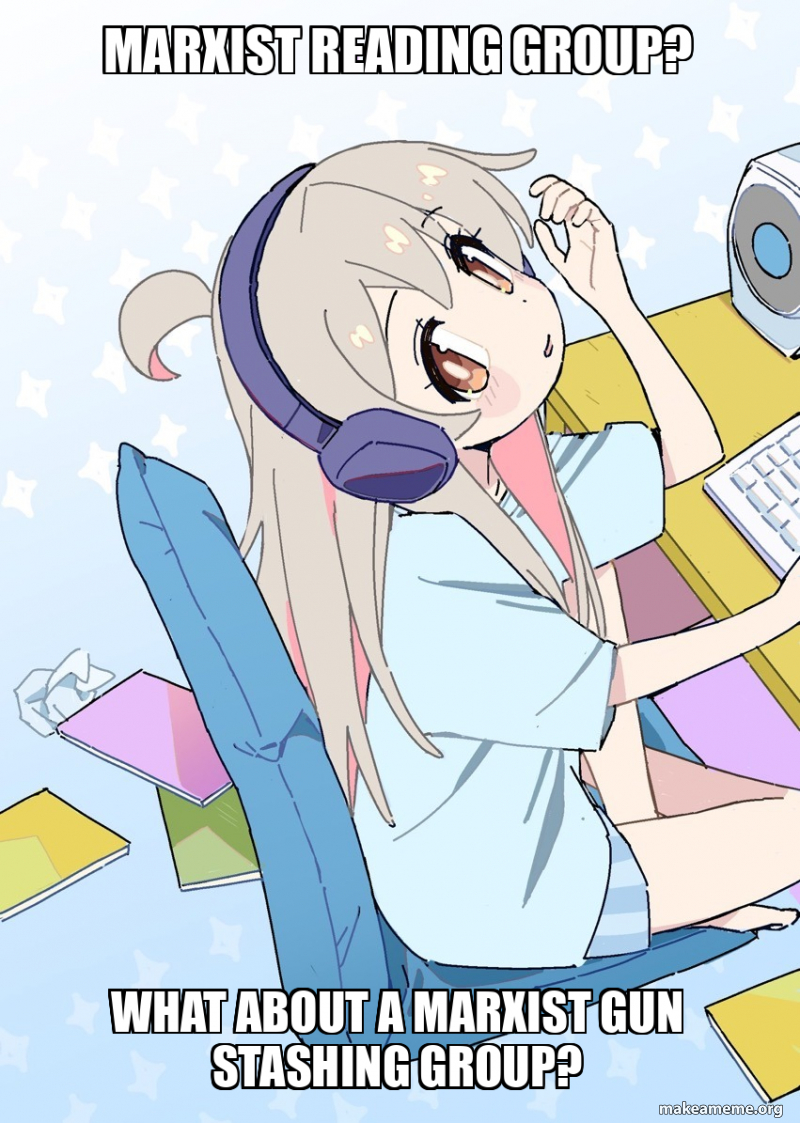 Marxist reading group? what about a marxist gun stashing group? Meme ...