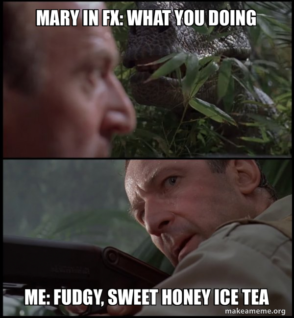 mary in fx: what you doing me: fudgy, sweet honey ice tea - Clever Girl ...