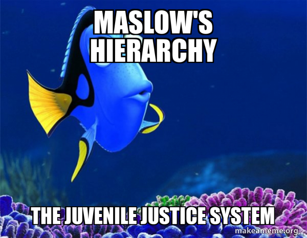 Maslow's hierarchy The juvenile justice system - Dory from Nemo (5 ...