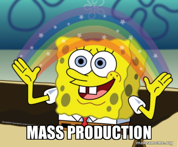 Mass Production - Rainbow SpongeBob Meme Generator