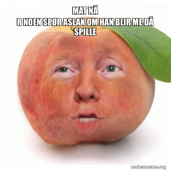 mat når noen spør aslak om han blir me då spille - Impeached Donald ...