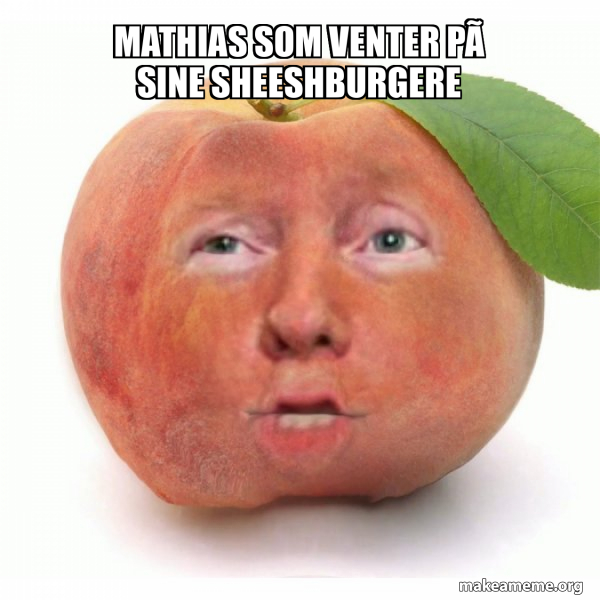 mathias som venter på sine sheeshburgere - Impeached Donald Trump Meme ...