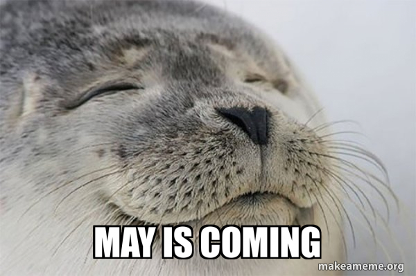 May is coming - Satisfied Seal Meme Generator