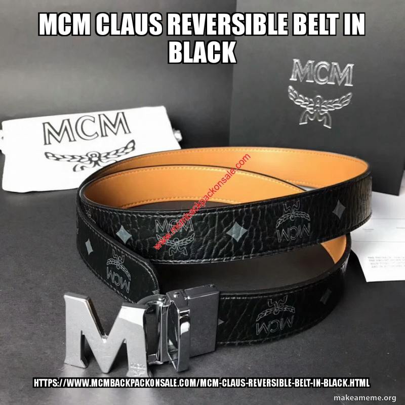 MCM Claus Reversible Belt In Black https://www.mcmbackpackonsale.com ...