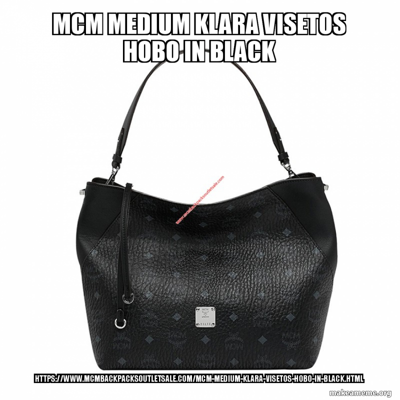 MCM Medium Klara Visetos Hobo In Black https://www ...