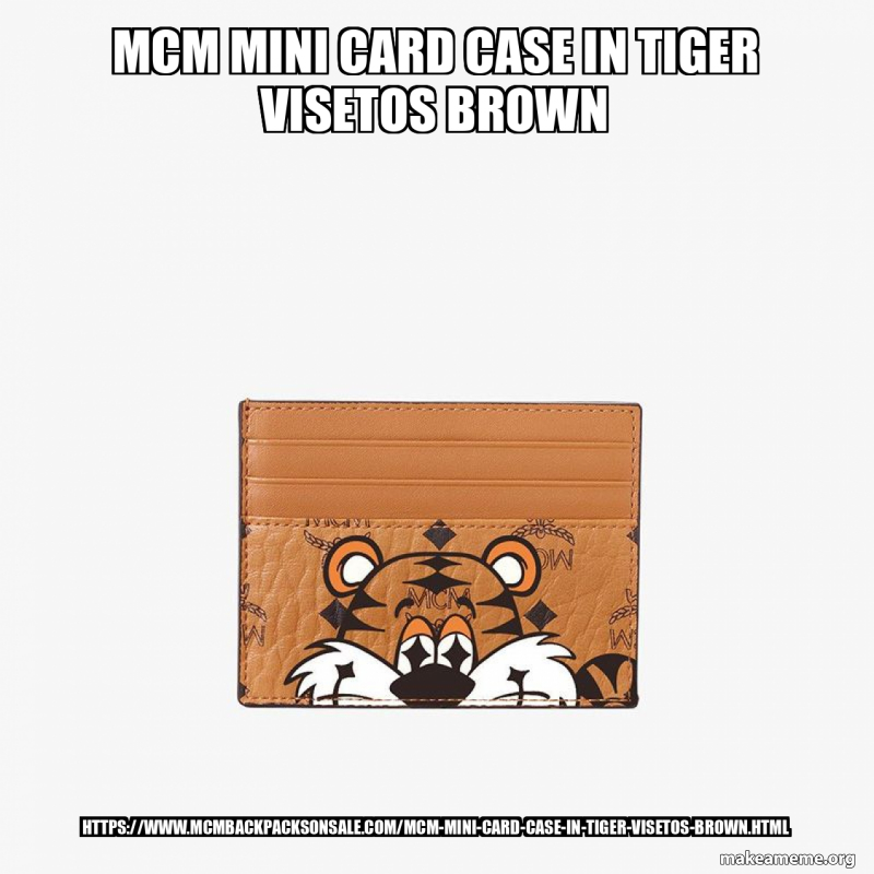 MCM Mini Card Case In Tiger Visetos Brown https://www ...