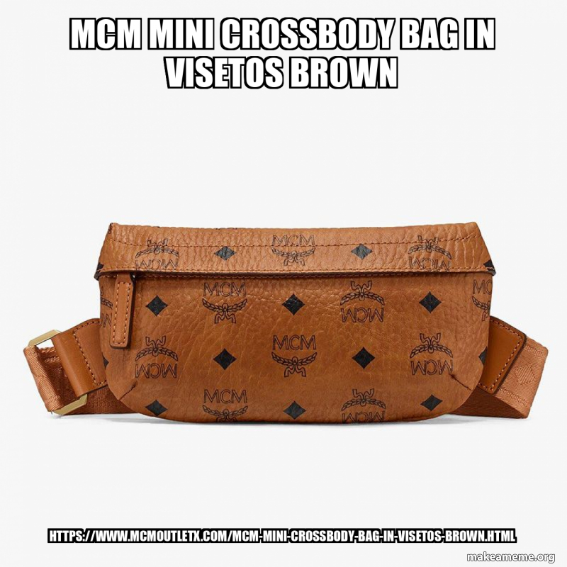 MCM Mini Crossbody Bag In Visetos Brown https://www.mcmoutletx.com/mcm ...