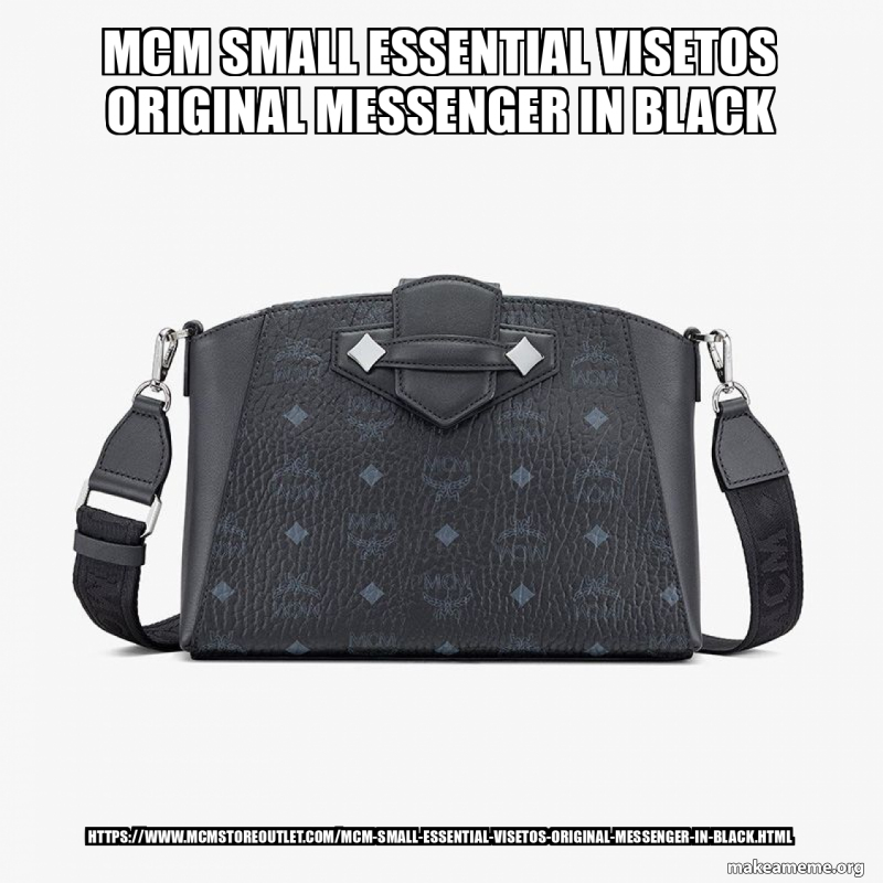 MCM Small Essential Visetos Original Messenger In Black https://www ...