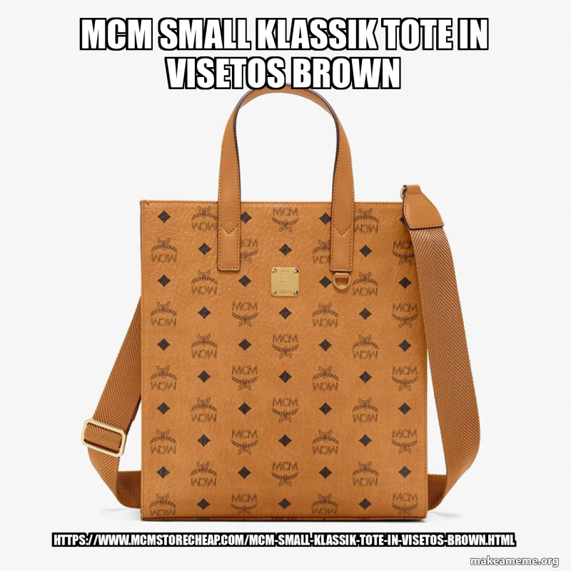 MCM Small Klassik Tote In Visetos Brown https://www.mcmstorecheap.com ...