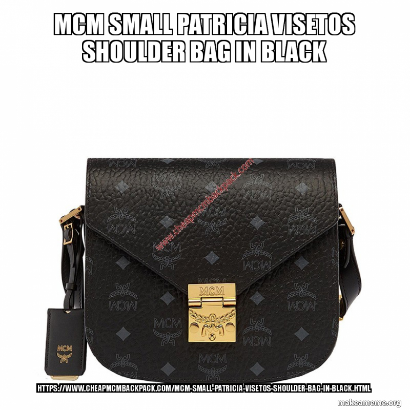 MCM Small Patricia Visetos Shoulder Bag In Black https://www ...