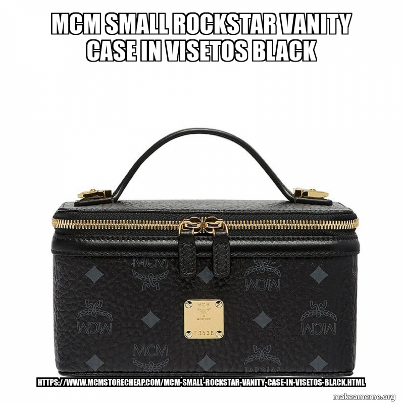 MCM Small Rockstar Vanity Case In Visetos Black https://www ...