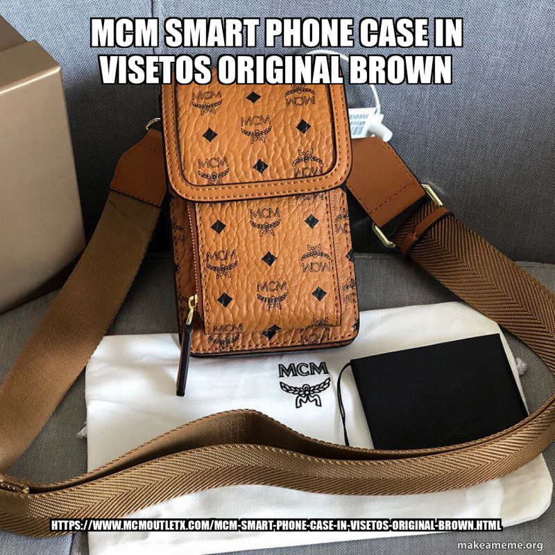 MCM Smart Phone Case In Visetos Original Brown https://www.mcmoutletx ...