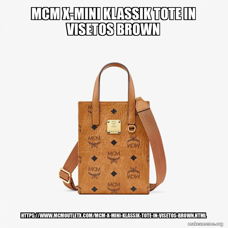 MCM X-Mini Klassik Tote In Visetos Brown https://www.mcmoutletx.com/mcm ...