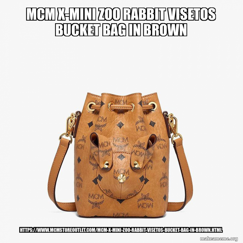 MCM X-Mini Zoo Rabbit Visetos Bucket Bag In Brown https://www ...