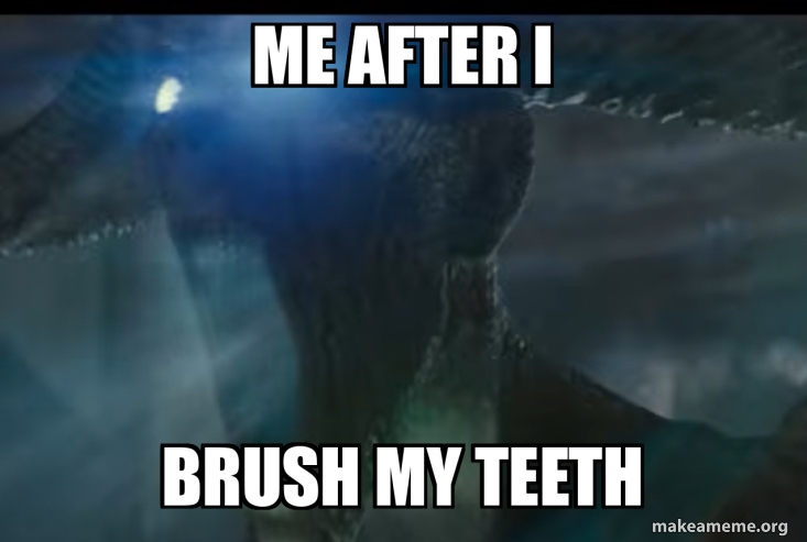 me after i brush my teeth Meme Generator