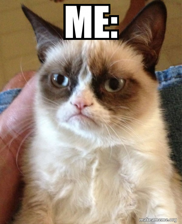 Me: - Grumpy Cat Meme Generator