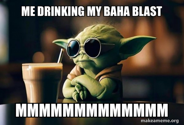 me drinking my baha blast mmmmmmmmmmmmm - Cool Yoda (Sunglasses) Meme ...