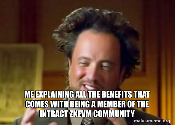 Me explaining all the benefits that comes with being a member of the ...