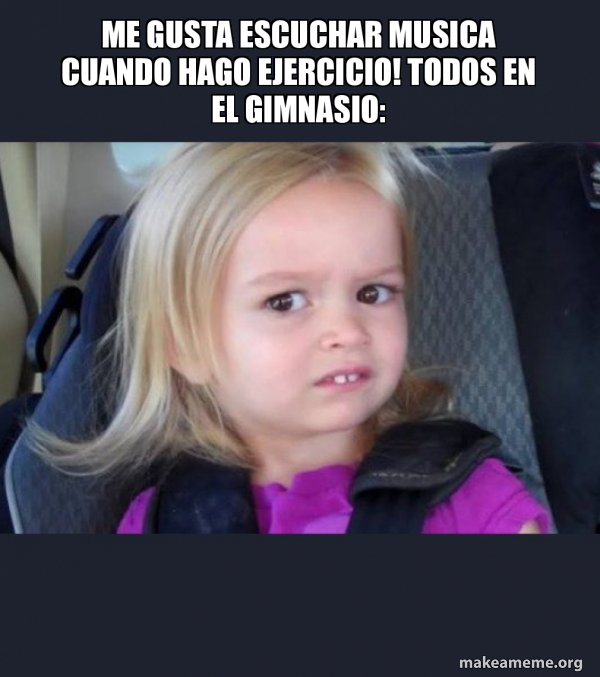Me gusta escuchar musica cuando hago ejercicio! Todos en el gimnasio ...