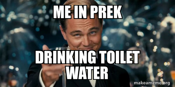 me in prek drinking toilet water - Great Gatsby Reaction - Leonardo ...