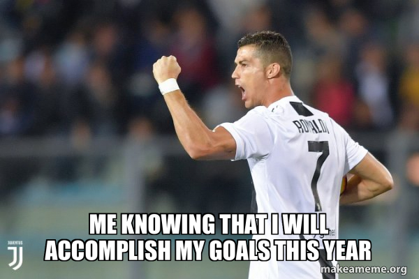 me knowing that I will accomplish my goals this year - Cristiano ...