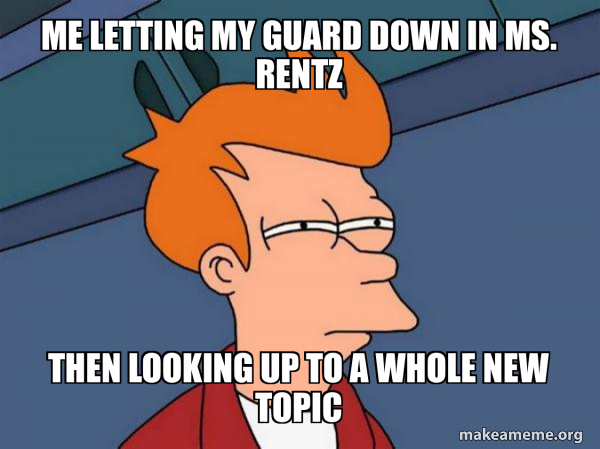Me Letting My Guard Down In Ms. Rentz Then Looking Up To A Whole New ...