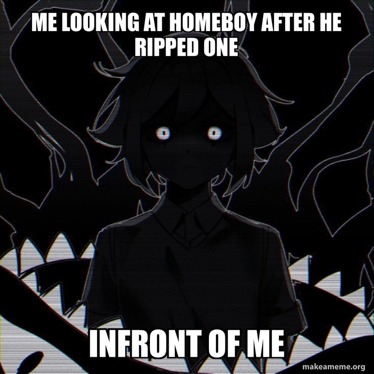 Me looking at homeboy after he ripped one infront of me Meme Generator
