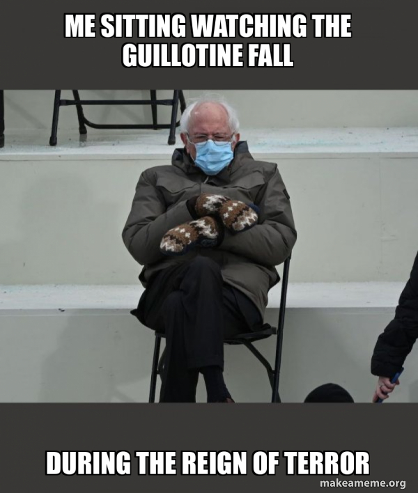 Me Sitting Watching The Guillotine Fall During the Reign of Terror ...