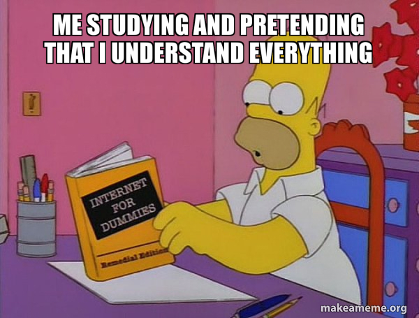me studying and pretending that i understand everything - Internets ...