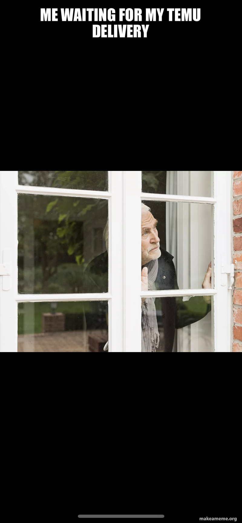 Me waiting for my teMu delivery Meme Generator