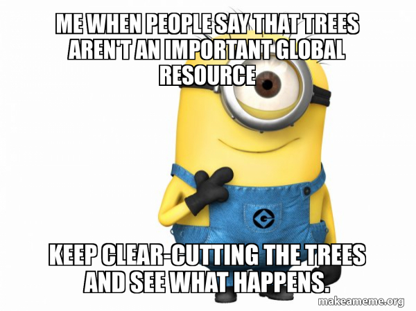 Me when people say that trees aren't an important global resource Keep ...