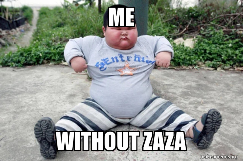 Me Without Zaza Meme Generator